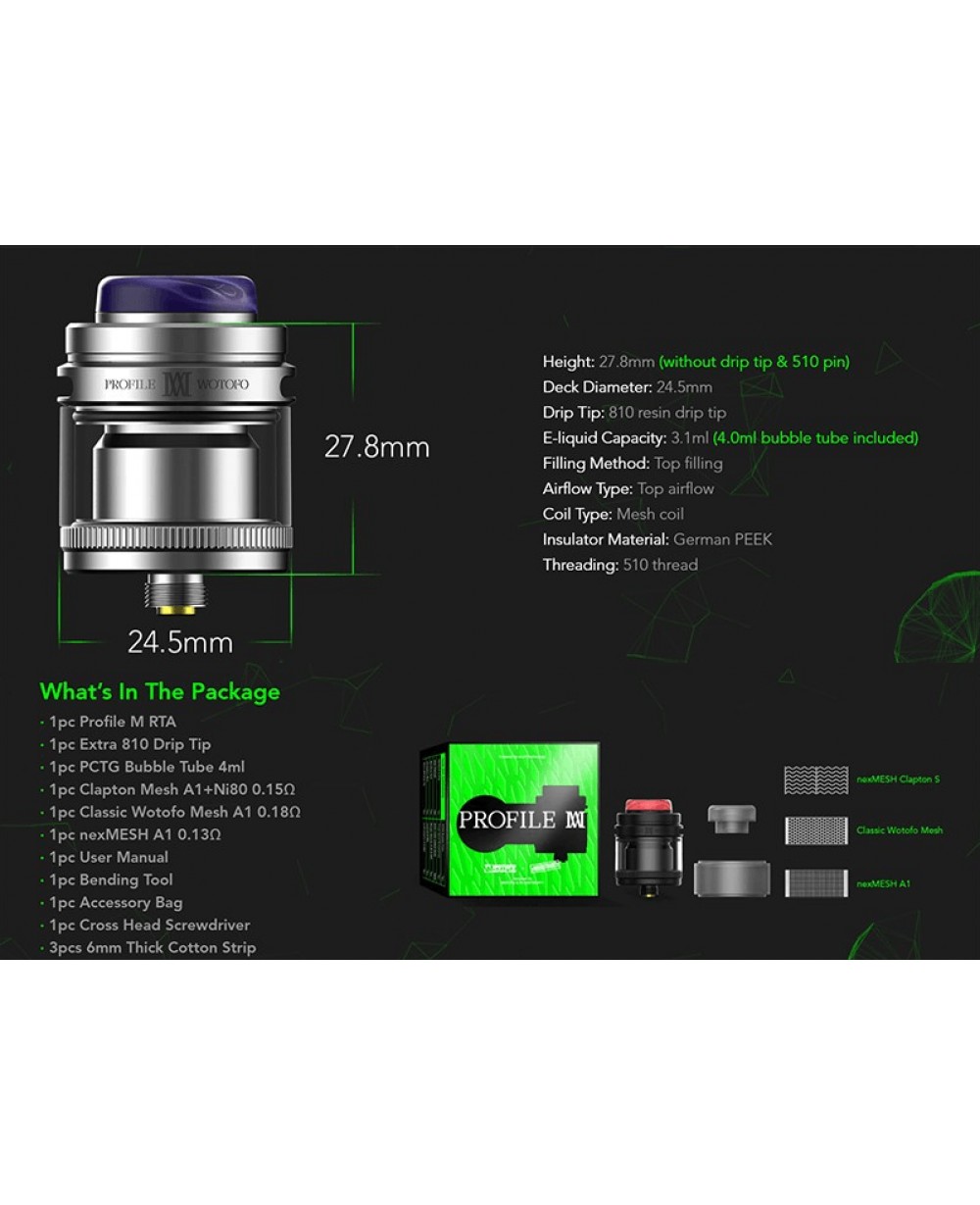 Wotofo Profile M RTA $49.9